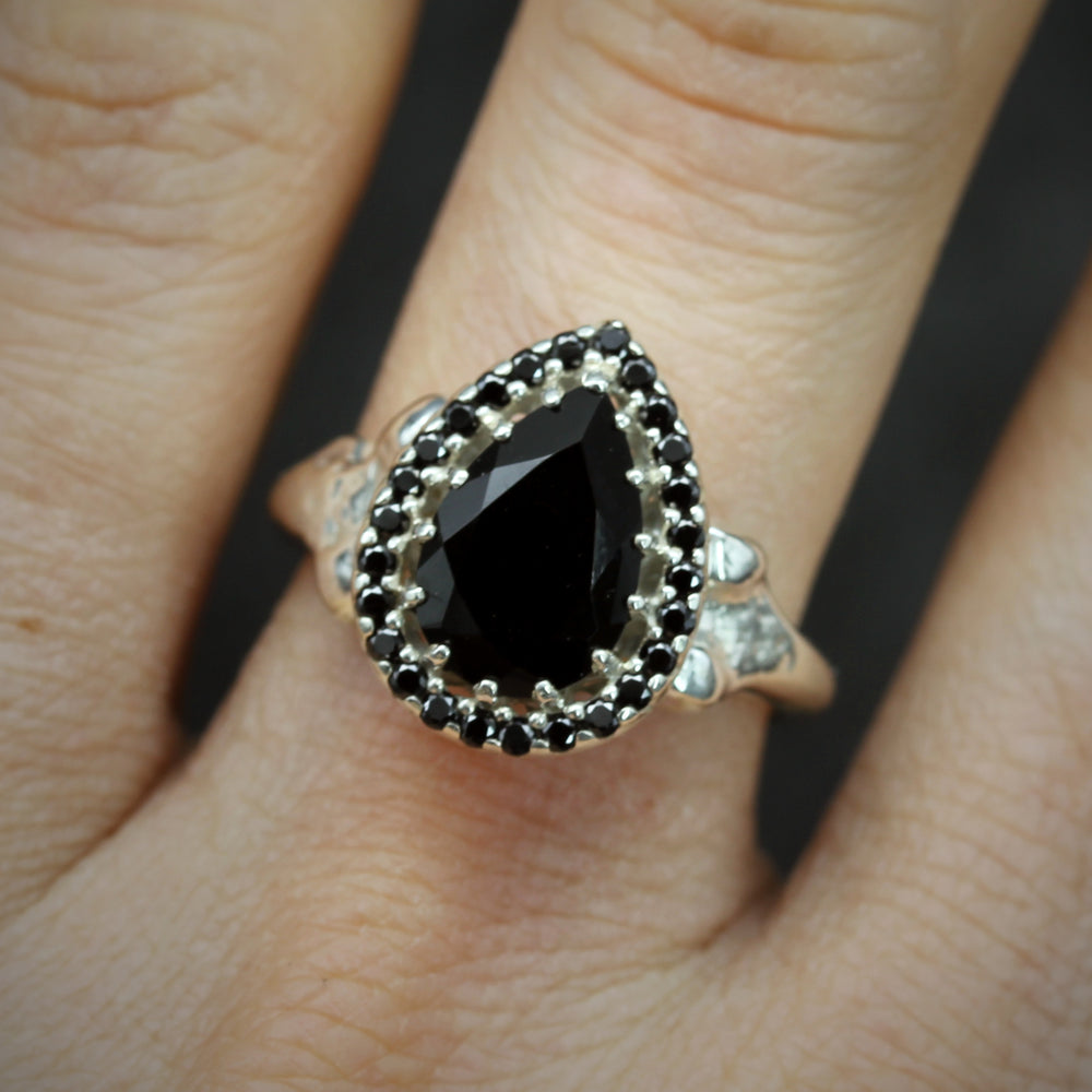 Gothic Bone Engagement Ring | hellcatjewellery