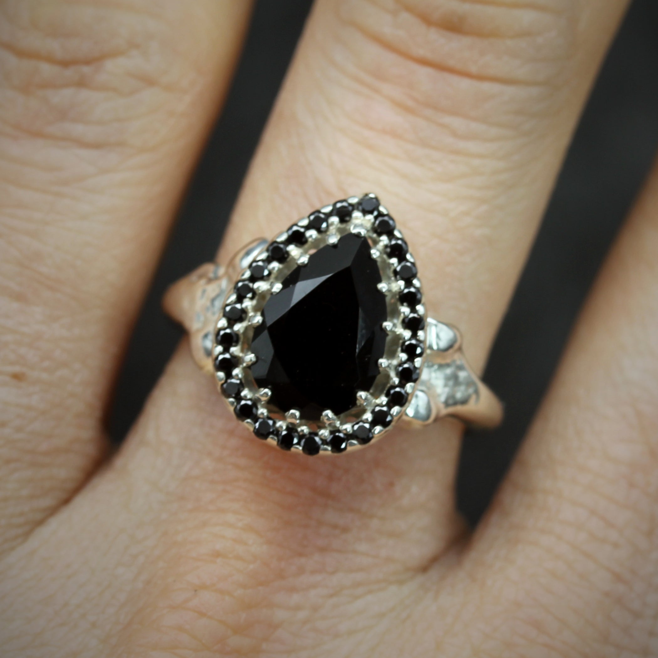 Gothic Bone Engagement Ring | hellcatjewellery
