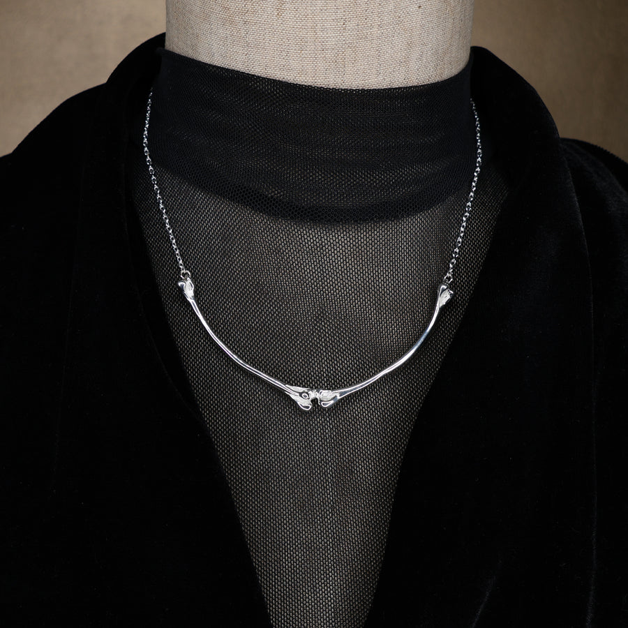 Gothic Silver Necklaces | Bones, Skulls, Gemstone Pendants ...