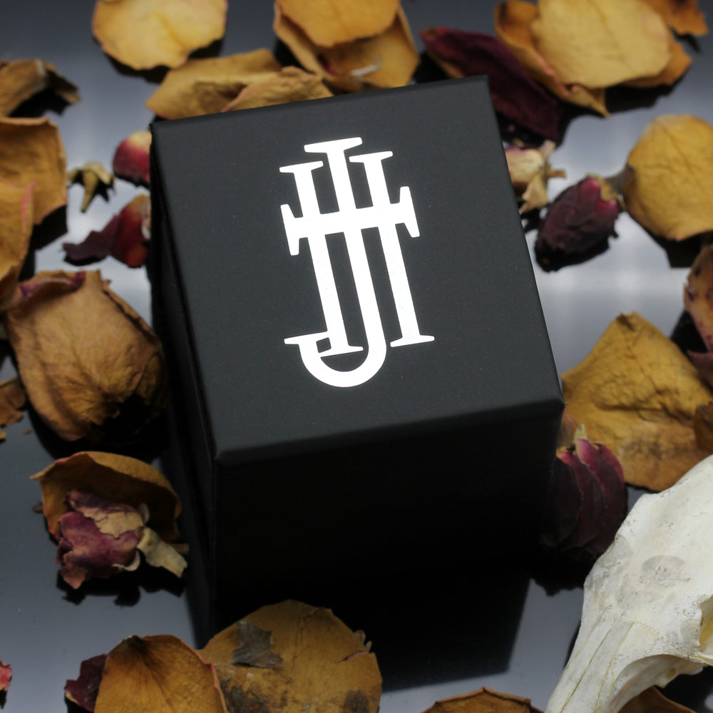 Gold Tourmlated Quartz Skull Engagement Ring – hellcatjewellery