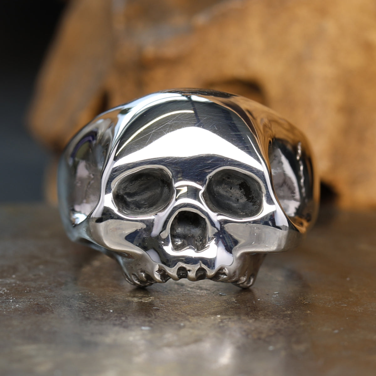 Half Jaw Skull Ring – hellcatjewellery