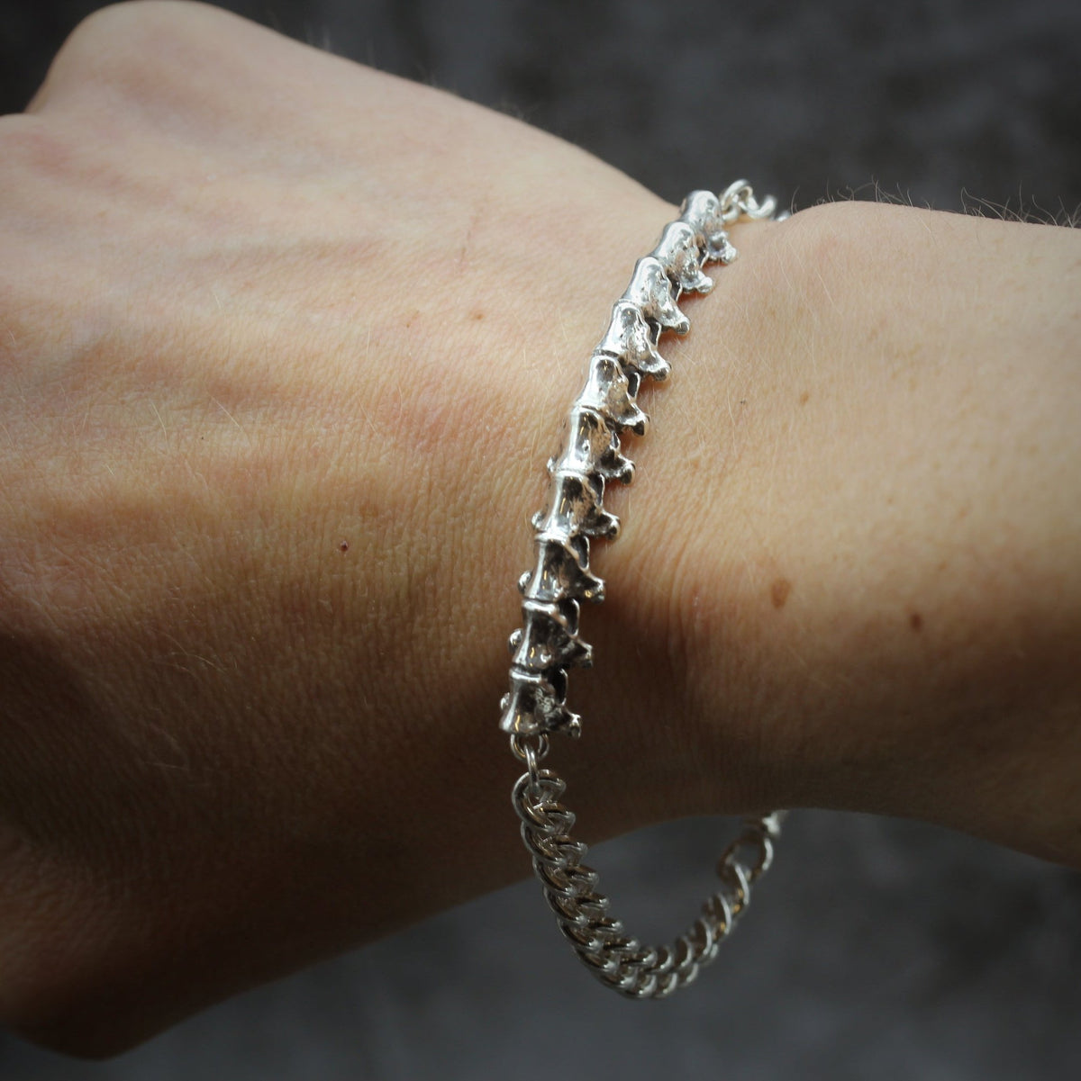 Silver Spine Bracelet – hellcatjewellery